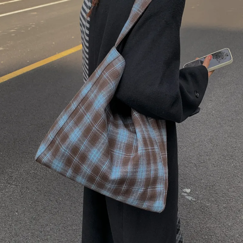 Korean Fashion Medium Size Casual Single Shoulder Tote Bag with Flap ...