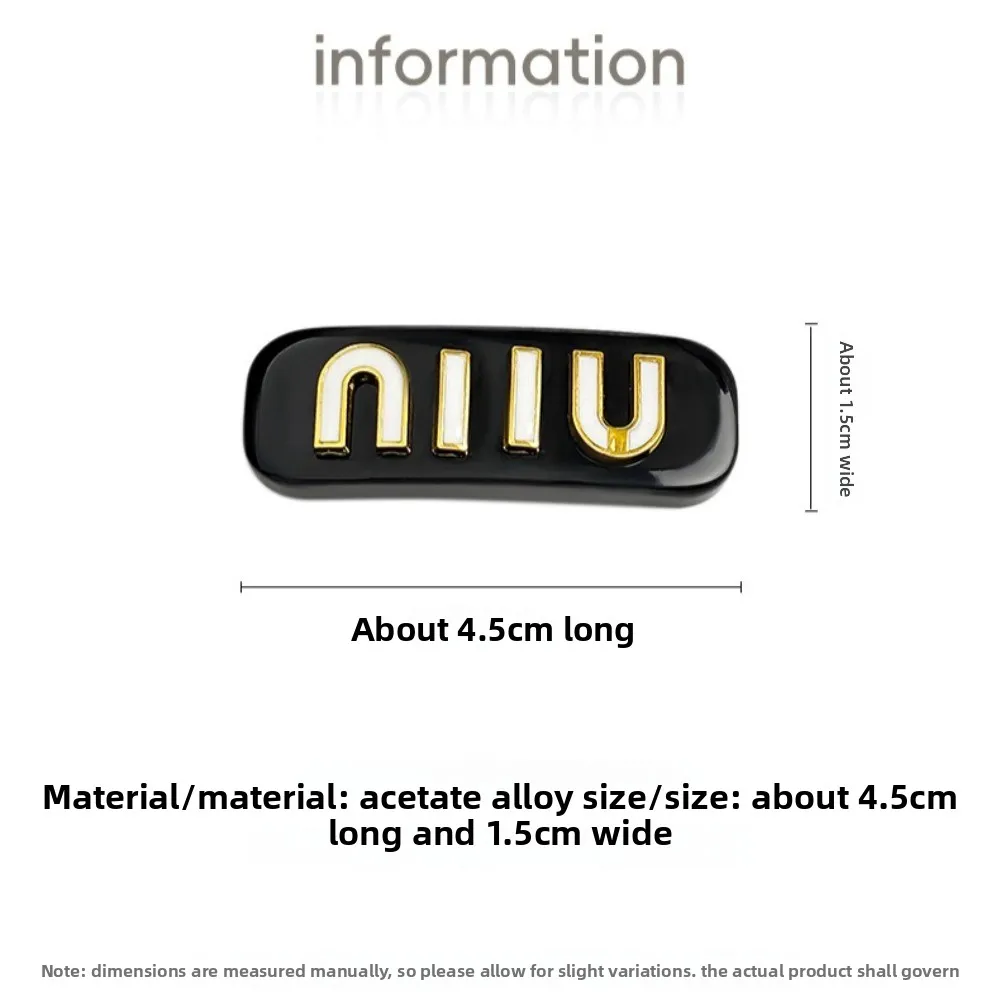 Designer acrylic hair claw with vintage letters pattern spring-loaded ...