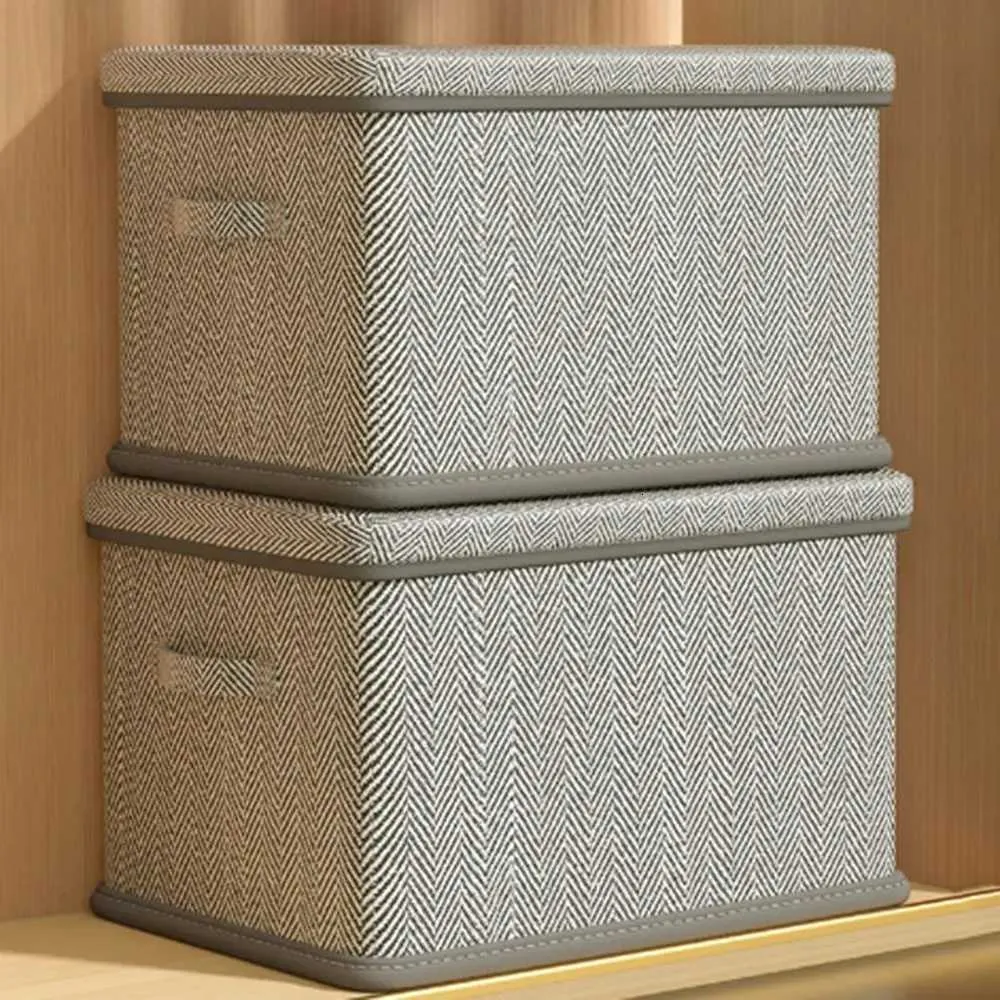 Foldable Clothes Storage Bin Large Capacity Moisture-Proof Fabric ...