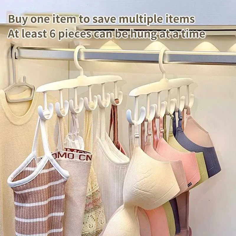 Bra Hanger for Closet 360-Degree Rotating Wooden Multi-Functional Rack ...