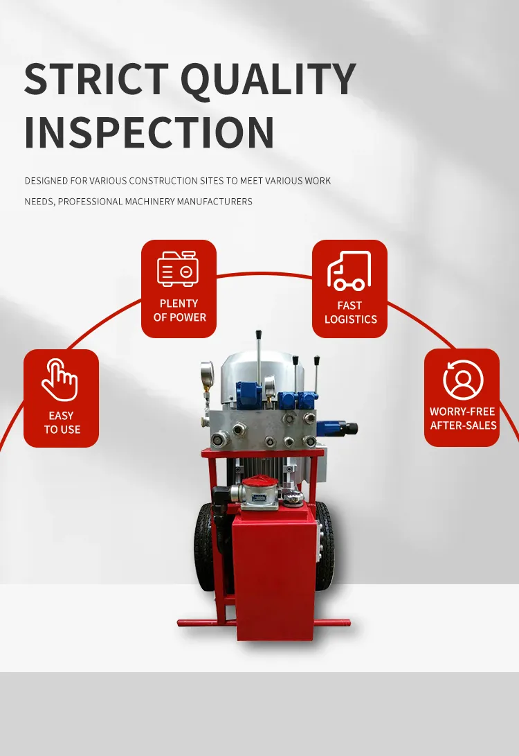 High Pressure Grouting Cement Granite Cutting Rope Saw with 5.5 kW ...