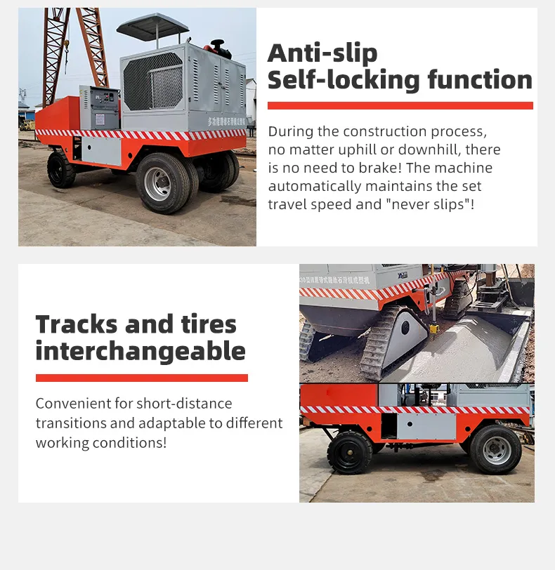 Concrete Paver Crawler Portable with Four-Track Stability and Robust 3 ...