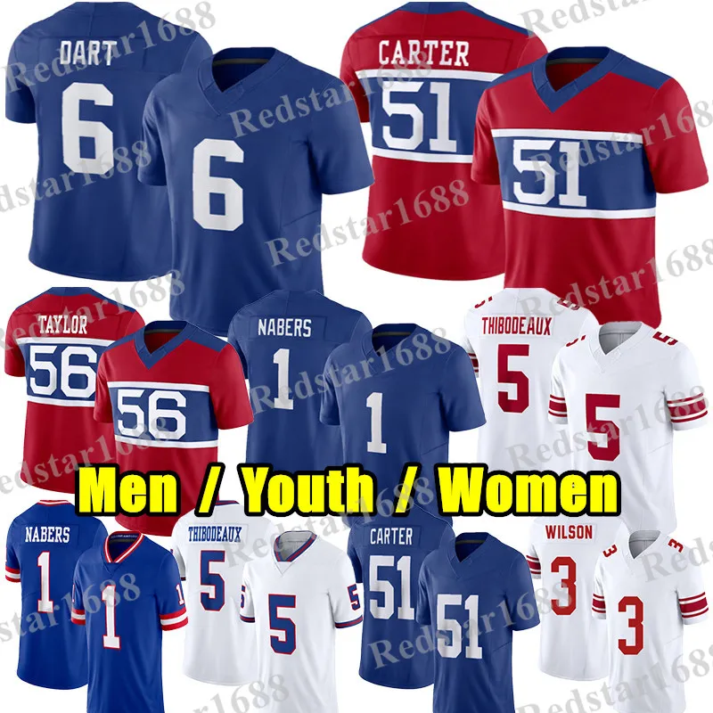 Malik Nabers Football Jersey #1 Jaxson Dart, Abdul... From Redstar1688 ...