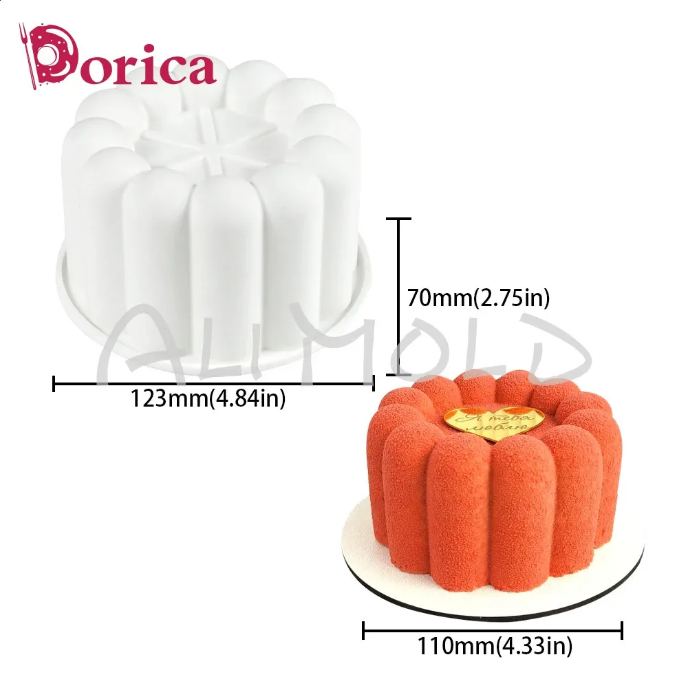 Dorica Silicone Mold Set for Baking and Crafting, Round Heart Star ...