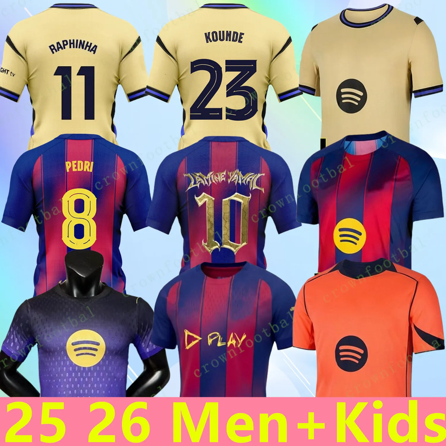 2025 2026 LAMINE YAMAL RAPHINHA Camisetas De Fútbol Camiseta De ...