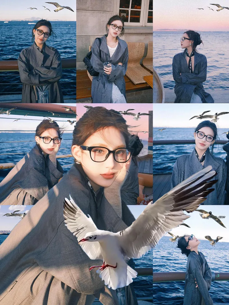 Womens Square Tortoise Shell Eyeglass Frames with Alloy Material and ...