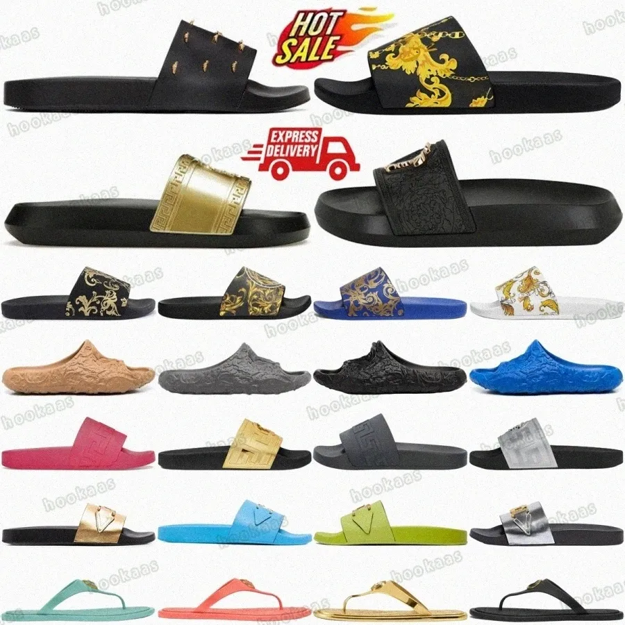 Medusa Pool Slide Sandals Rubber & Leather Designer... From Hookaas ...