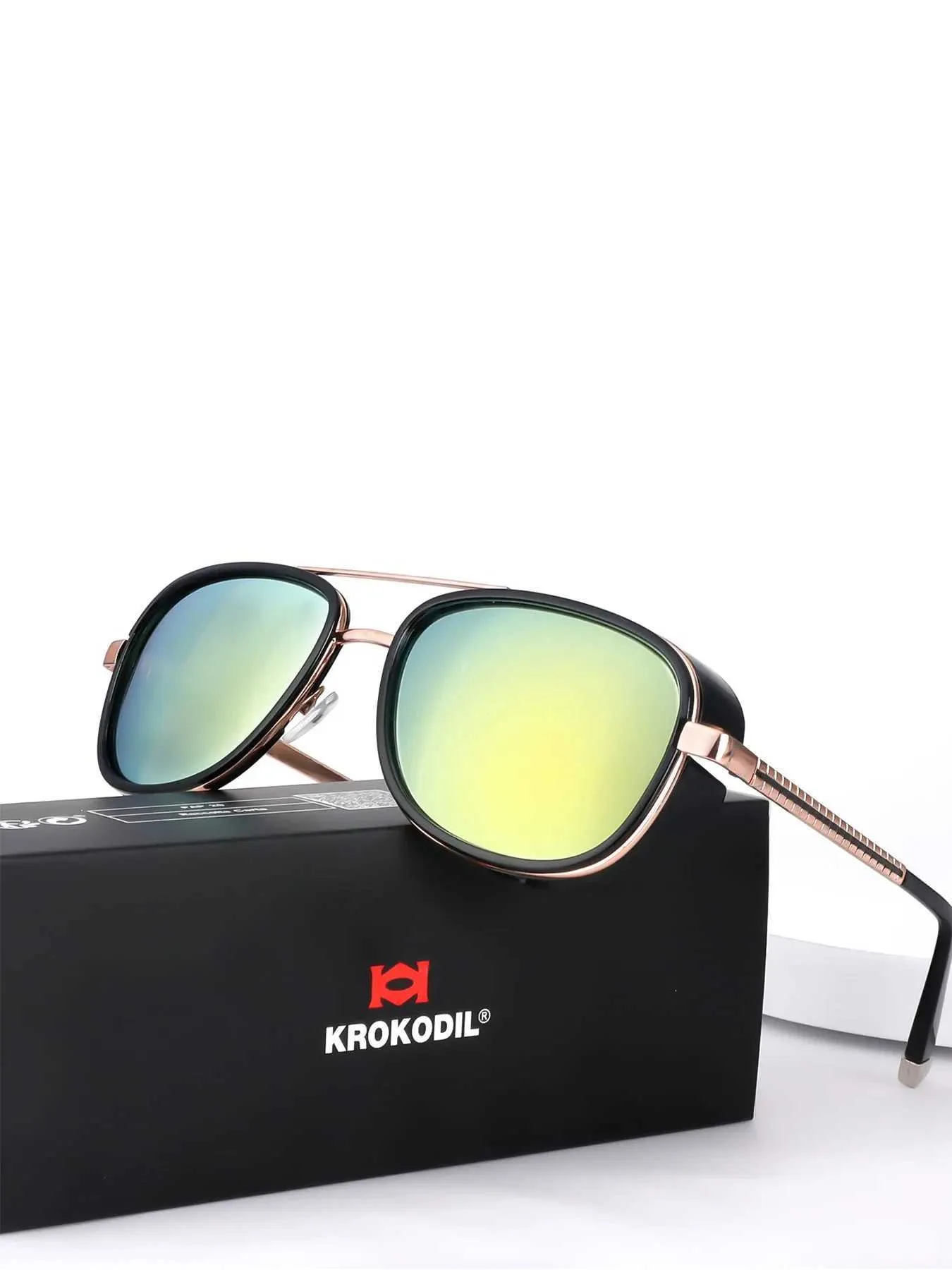 Tony Stark Sunglasses Men Vintage Steampunk Outdoor Sports PC Frame ...