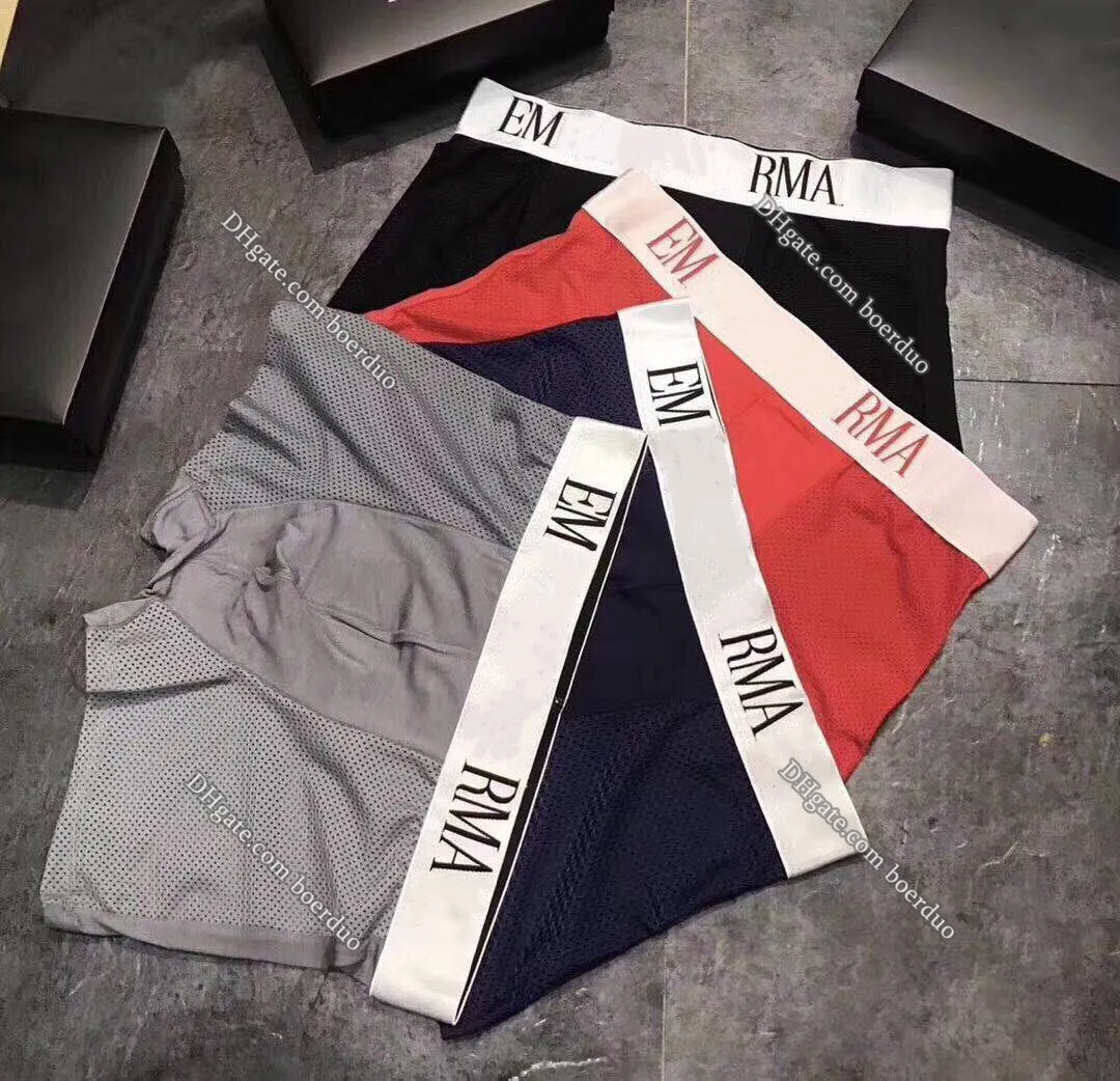 Mens Cotton Briefs 100% Cotton Material Embroidery Letter Pattern Mesh ...