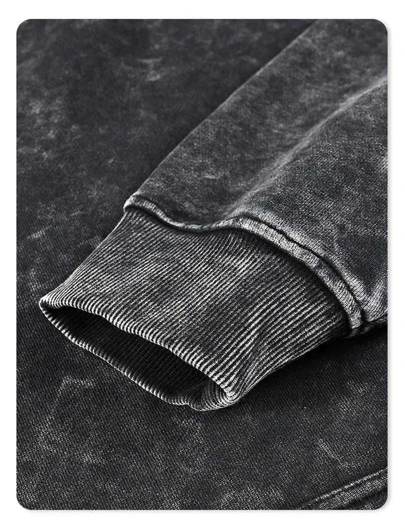 Retro Gothic Graphic Print Hip Hop Knit Pullover Hoodie for Men and ...