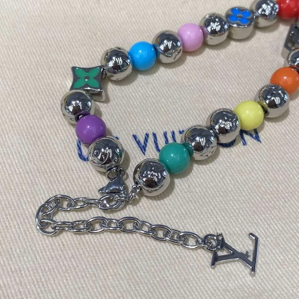 Beaded Colorful Rainbow Wristband for Men Festival Cartoon Pattern ...