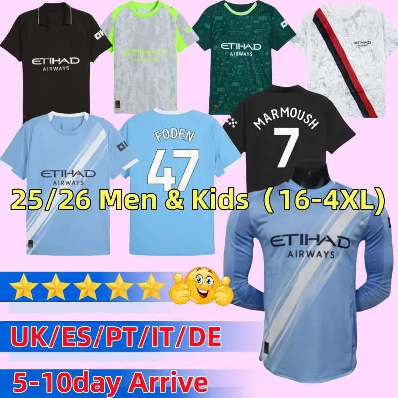 Cityjersey Soccer T Shirts With Names Of Fernando, DoKU, MARMOUSH, MCI ...