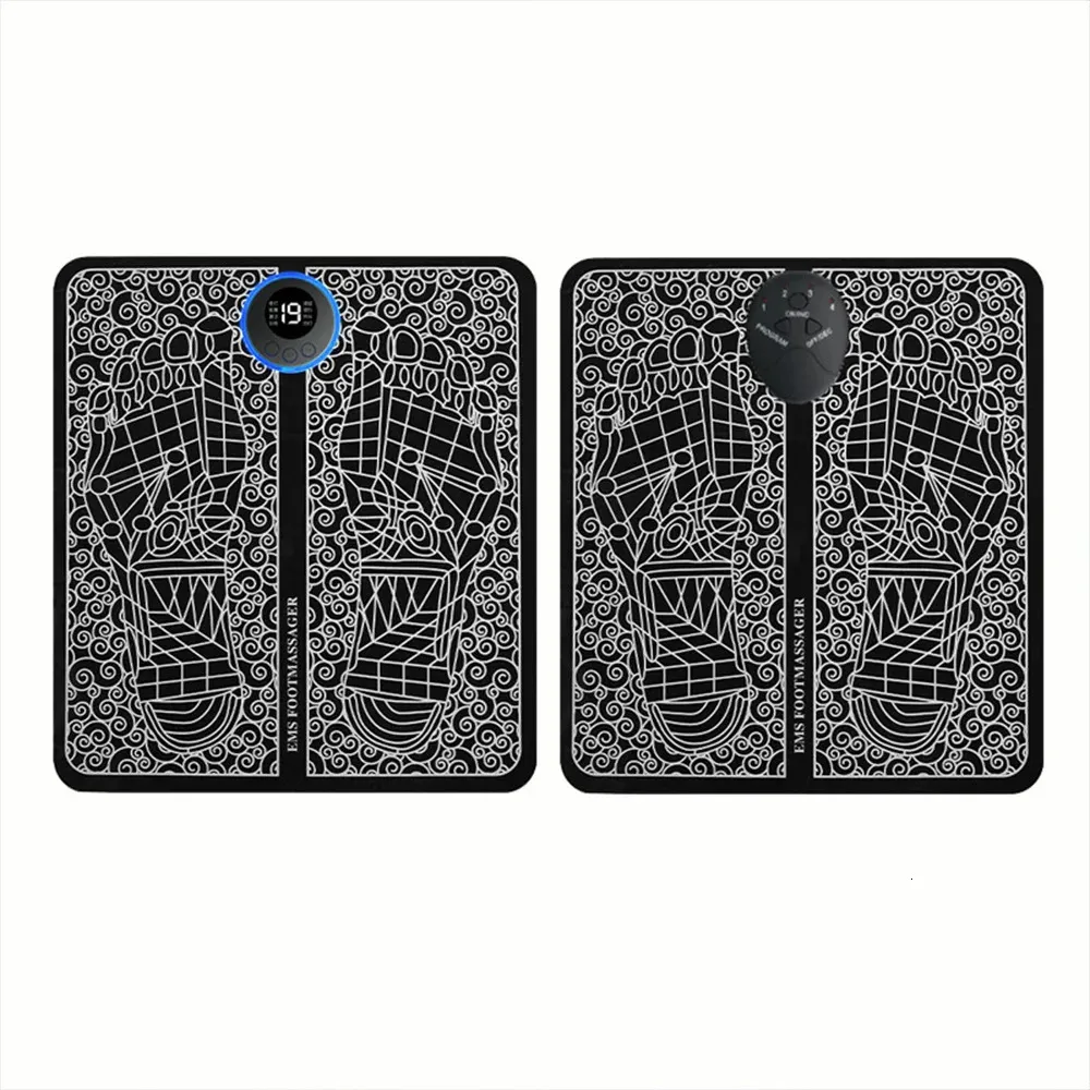 EMS Foot Massager Pad Electric Muscle Stimulator Waterproof Battery ...