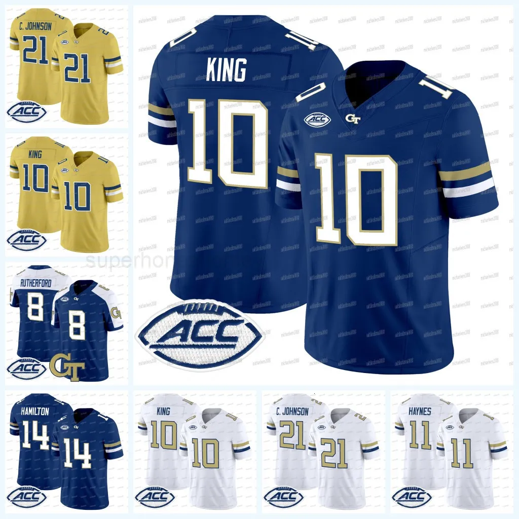 2026 New Georgia Tech Yellow Jackets College 2024 25 Football Jersey ...