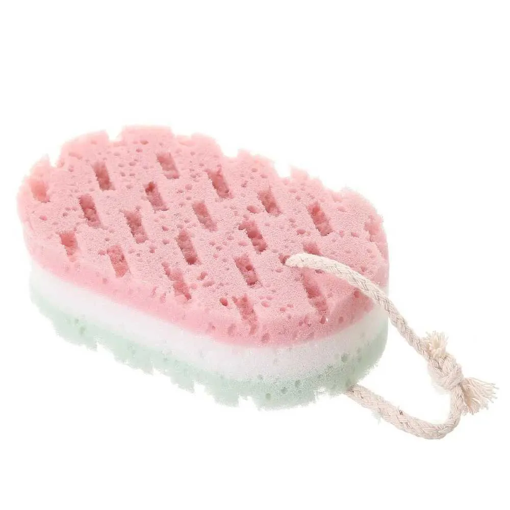 3 Layer Sponge Bath Towel Exfoliating Scrub Sponge for Deep Cleaning ...