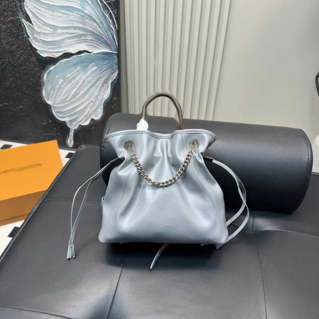 Luxury Designer PU Leather Bucket Backpack for Women with Zipper ...