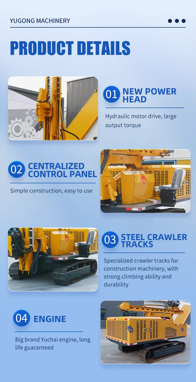 Hydraulic Sheet Pile Driver for Pile Driving and Drilling with 20-100m ...