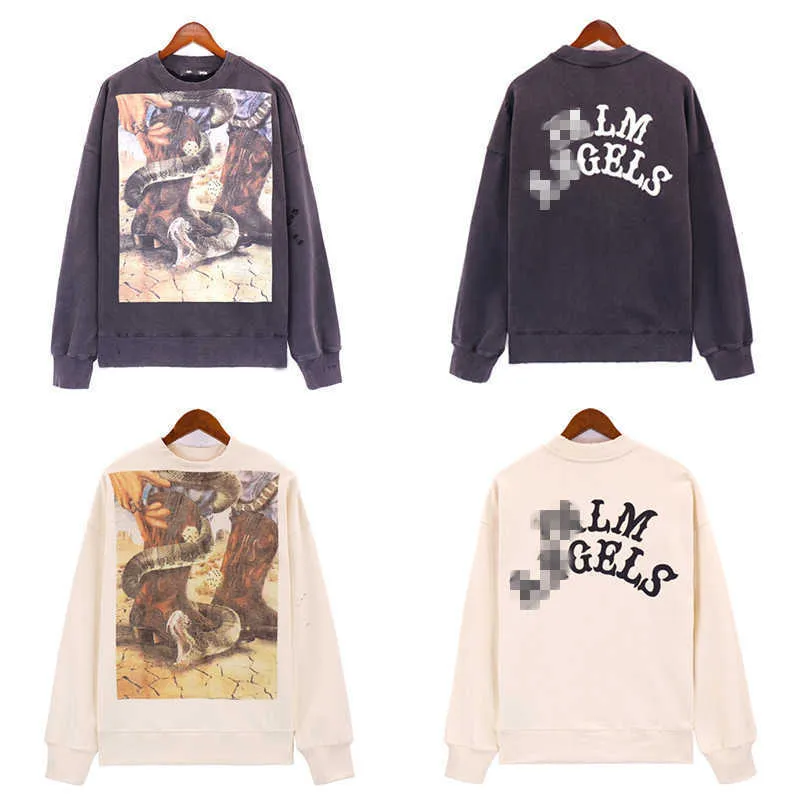 Angel Trendy Brand Art Oil Painting Print Long Sleeve Crew Neck ...