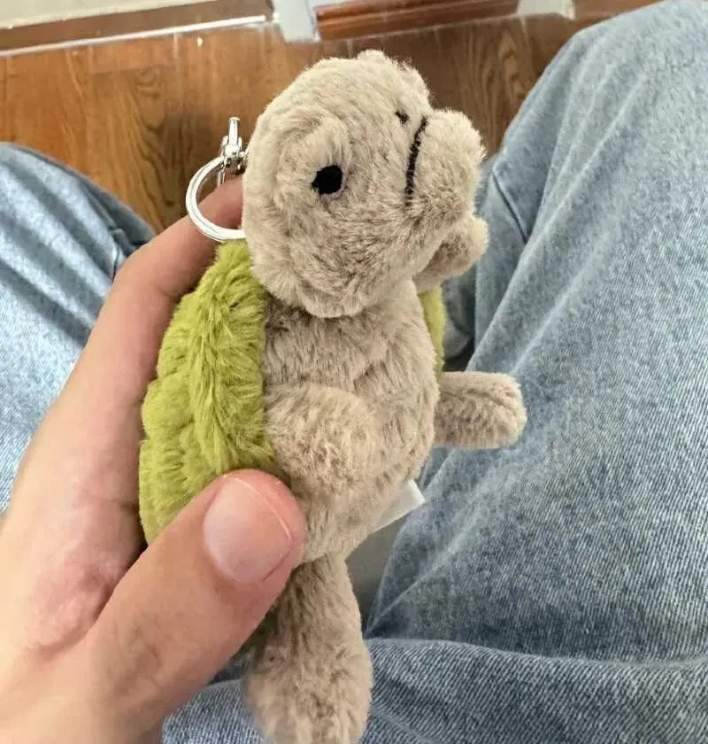 Cartoon Cute Turtle Pendant Plush Bag Charm Doll Keychain Unisex Gift ...