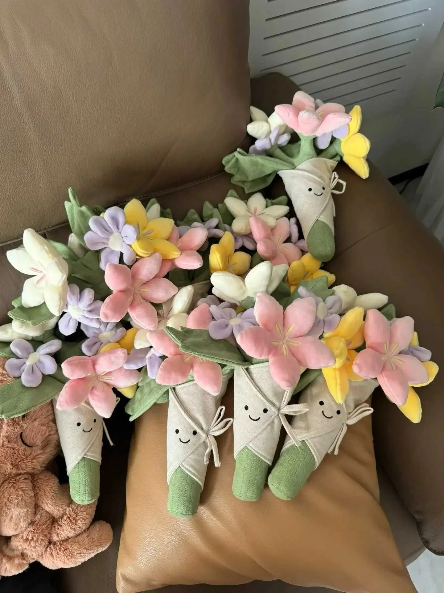 Plush Eternal Flower Handheld Plush Flower Toy 11.8 in for Home Parties ...