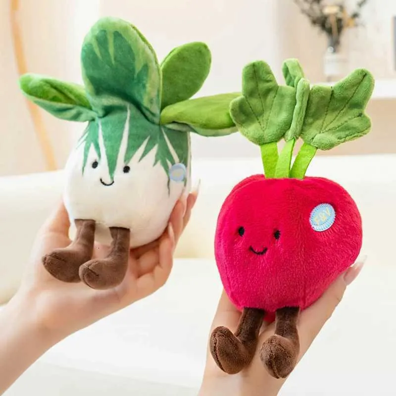 20cm Plush Vegetable Doll Set Carrot Broccoli Pumpkin Eggplant Corn ...