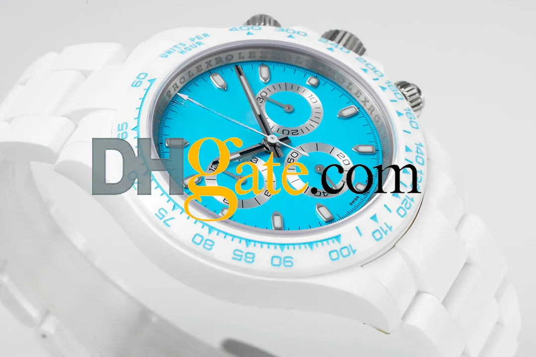 Men's Mechanical Hand-Winding Watch 40mm Stainless Steel Band Sapphire ...