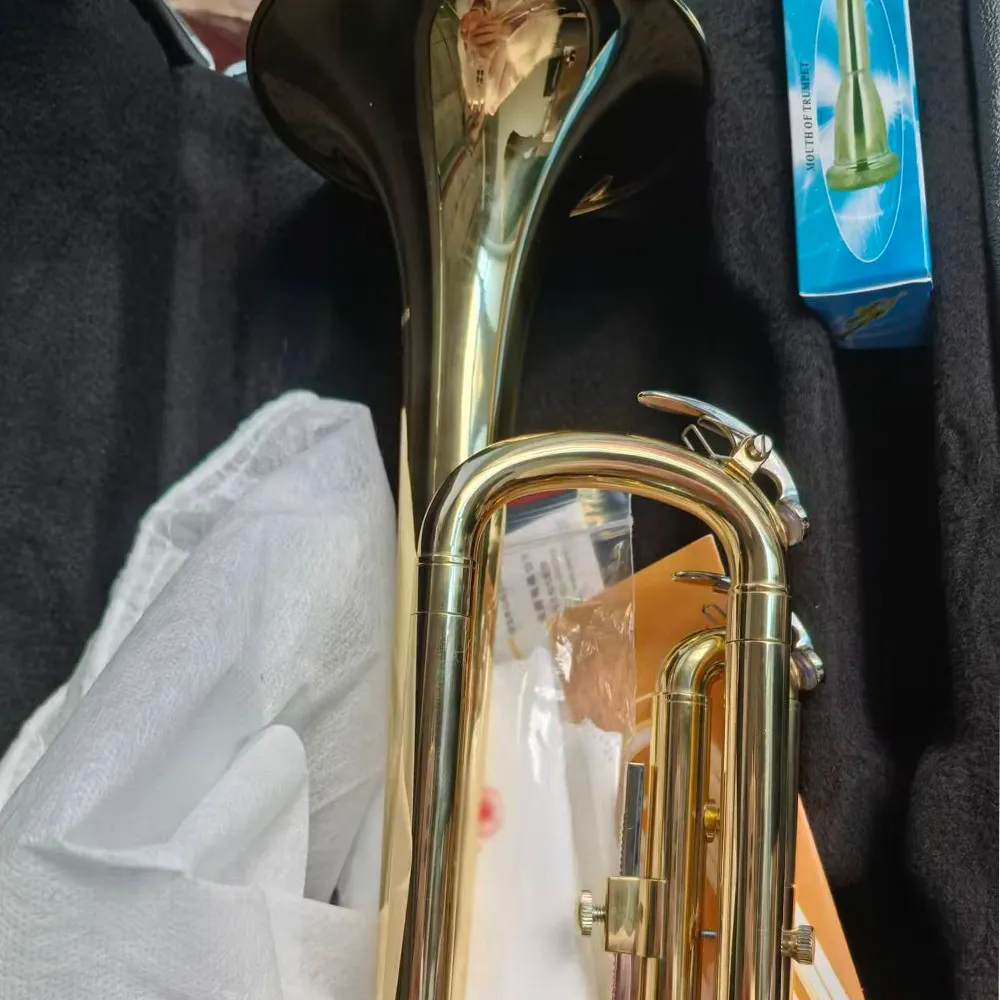 Gold Lacquer Stainless Steel Bb Greg Spence Trumpet With Accessories ...