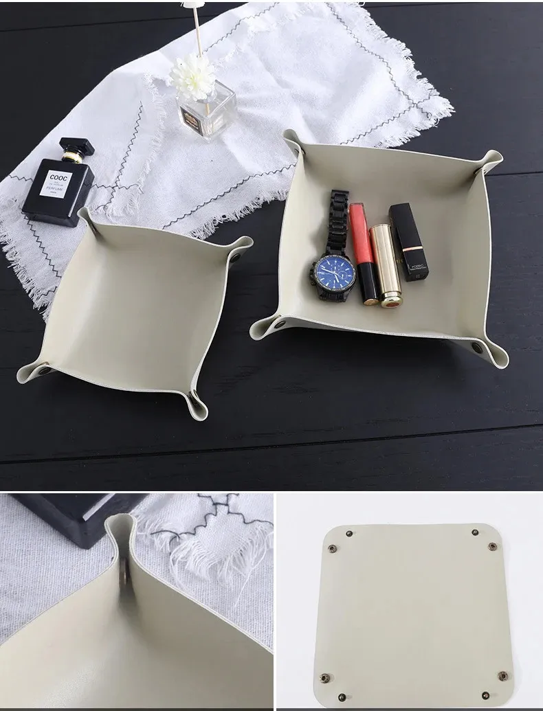 Glass Desktop Tray Organizer for Jewelry, Keys, Cosmetics, Glasses ...