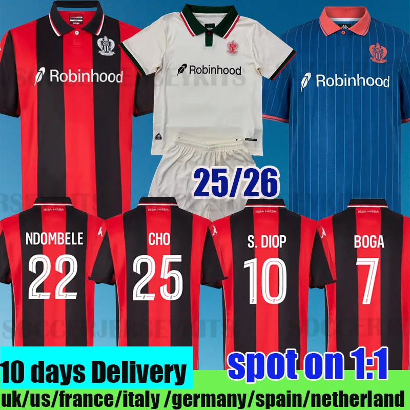 OGC Nice FC Soccer Jerseys 2025 Official Football Shirts With Player ...