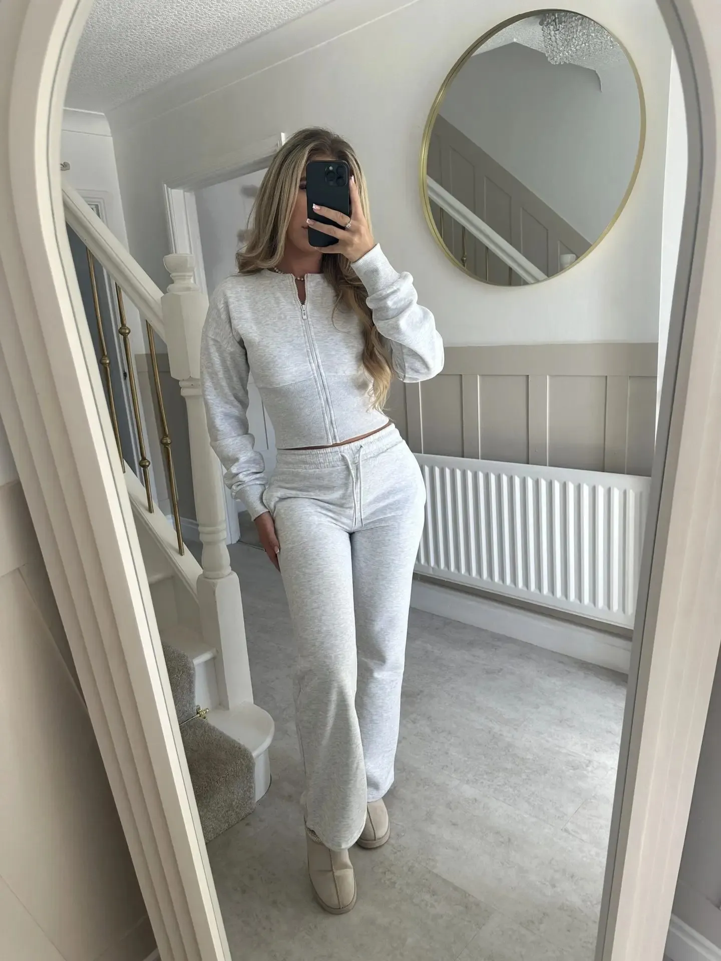 Women's Two Piece Acetate Sweater Pants Set Sleeveless Vest Hoodie and ...