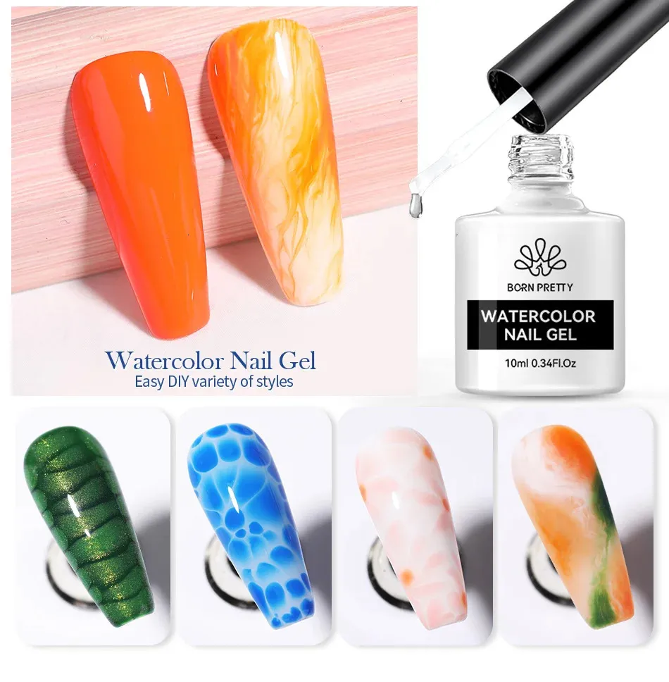 10ml Clear Blooms Gel Polish UV LED Soak Off Nail Art Polish for ...