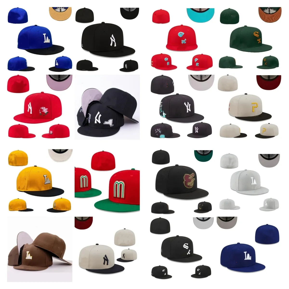 All Team Ball Caps Baseball Hat Designer Fitted Flat Snapback With ...
