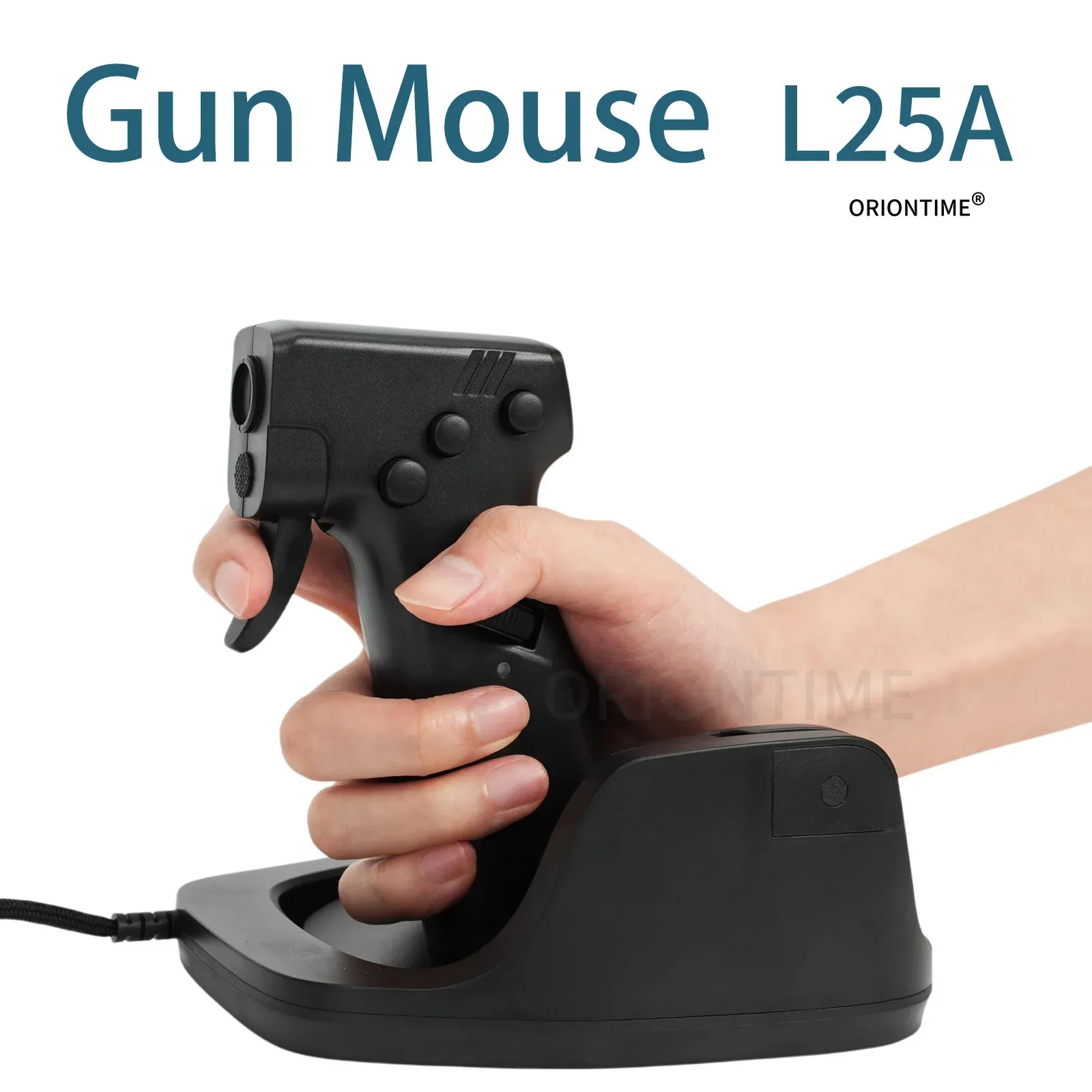 CYLIEX L25B Gun Mouse Wired FPS Game Pistol Handle Grip for PC with 30 ...
