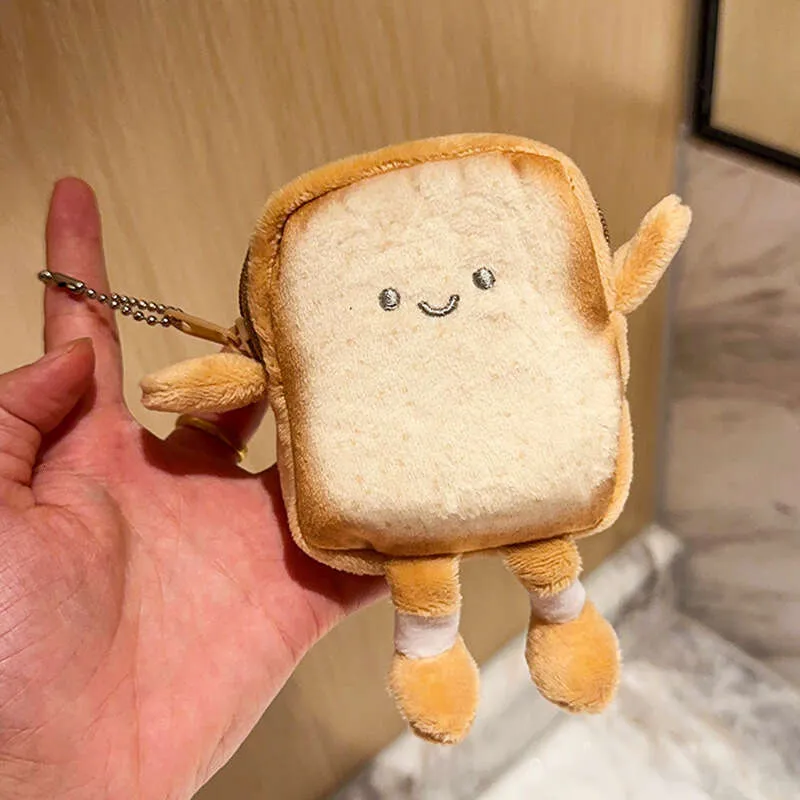 Toast Purse Coin Bag Cute Cartoon Portable Small... From Sereneliving ...