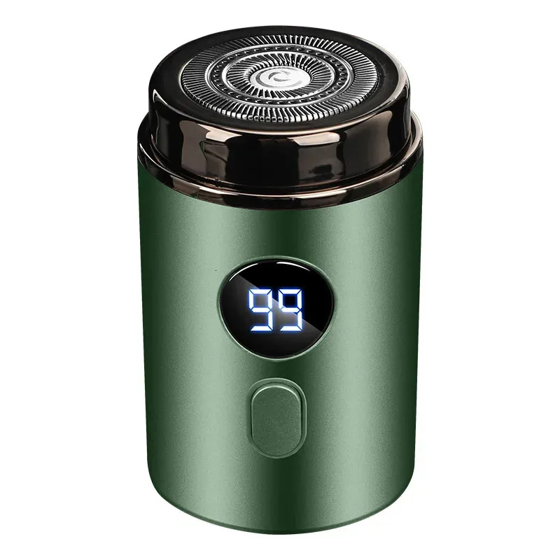 Small steel electric shaver Type-C rechargeable digital display ...