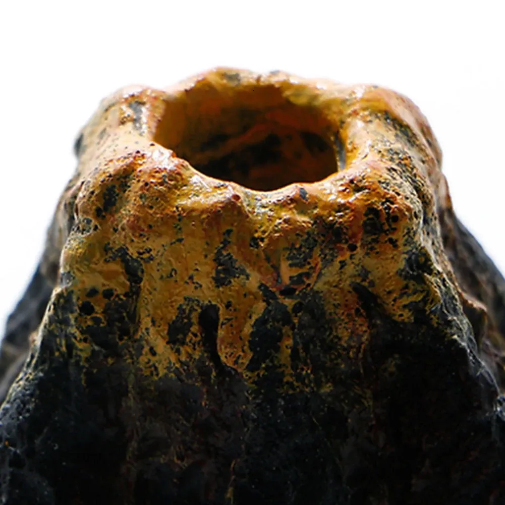 Aquarium Fish Tank Decor Volcano Shape Resin Air Bubble Stone Oxygen ...