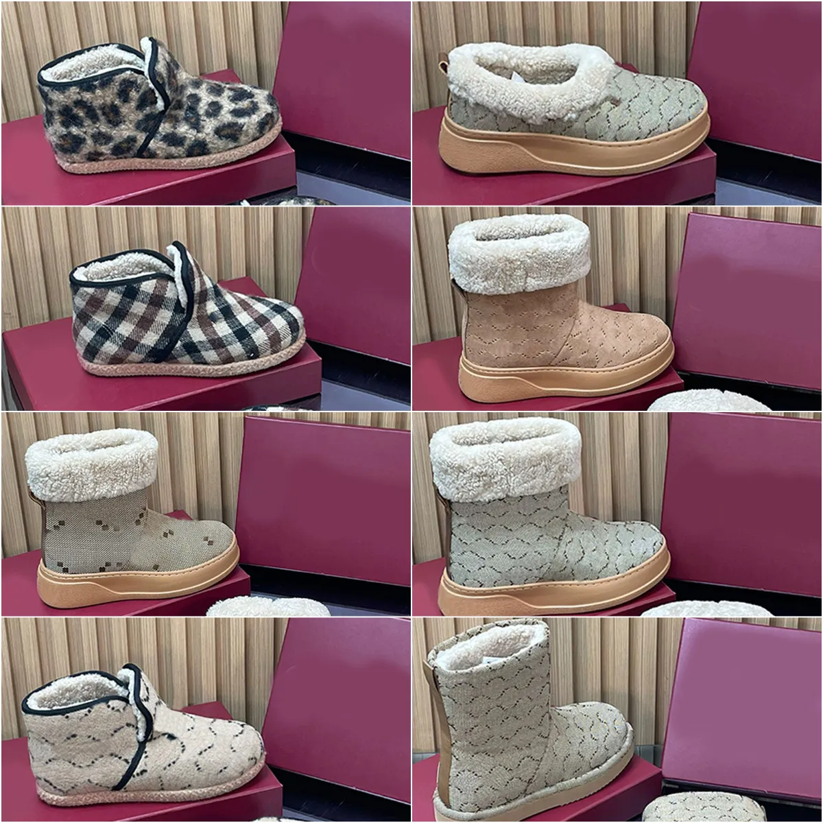 Designer winter boots for women ankle boots with genuine leather and ...