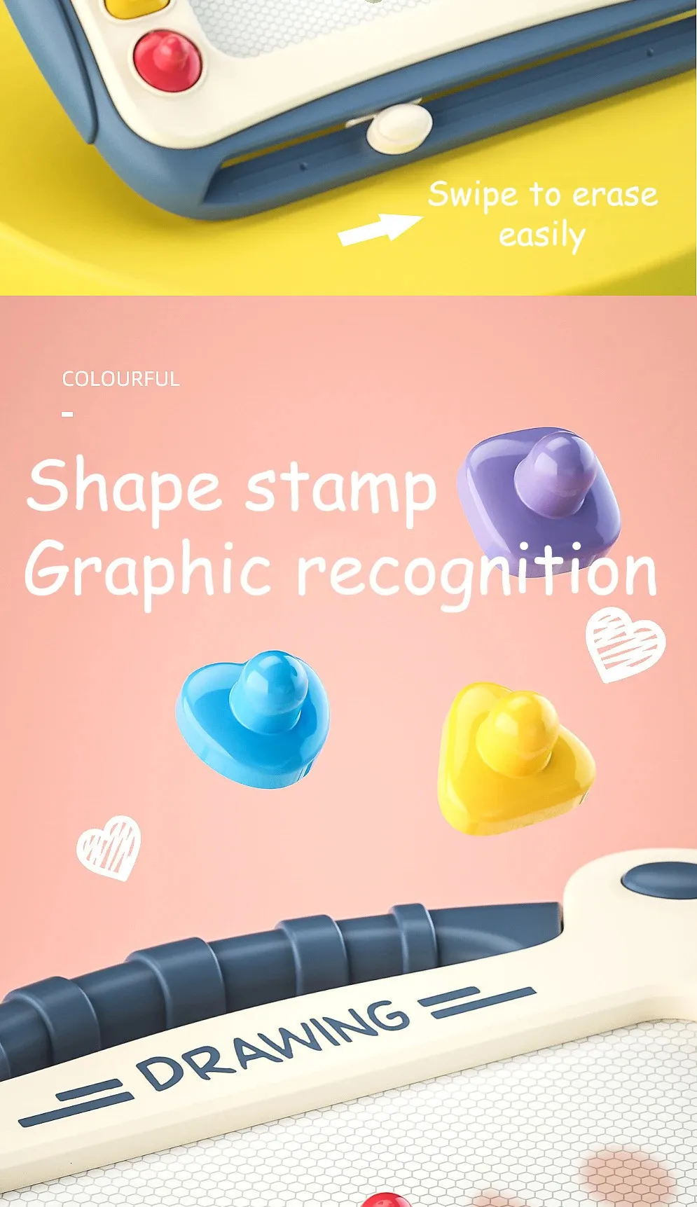 Children Magnetic Drawing Board Educational Magnetic Doodle Board for ...