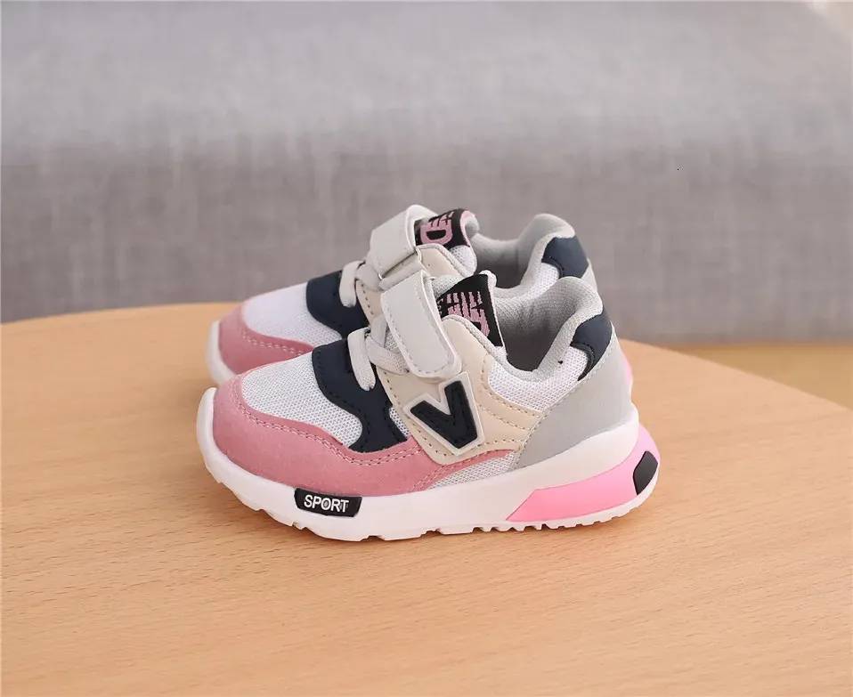 Kids Athletic Casual Sneakers Boys Hook & Loop Breathable Soft Sole ...