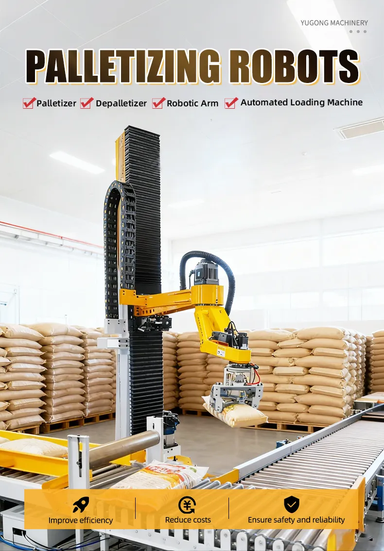 Automated Multi-Line Palletizing System for 25 lb Bags of Sand ...