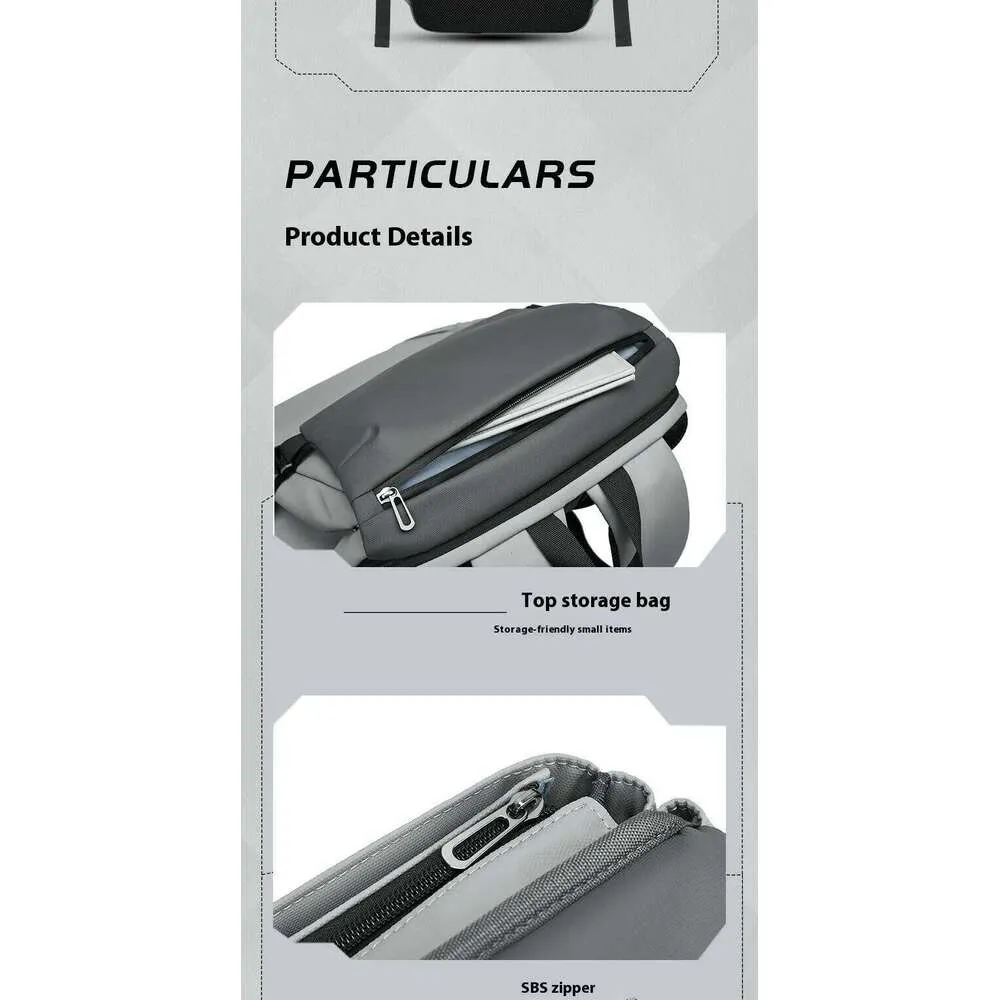 Men's Mini Waterproof Laptop Backpack with Zipper Closure and Lock ...