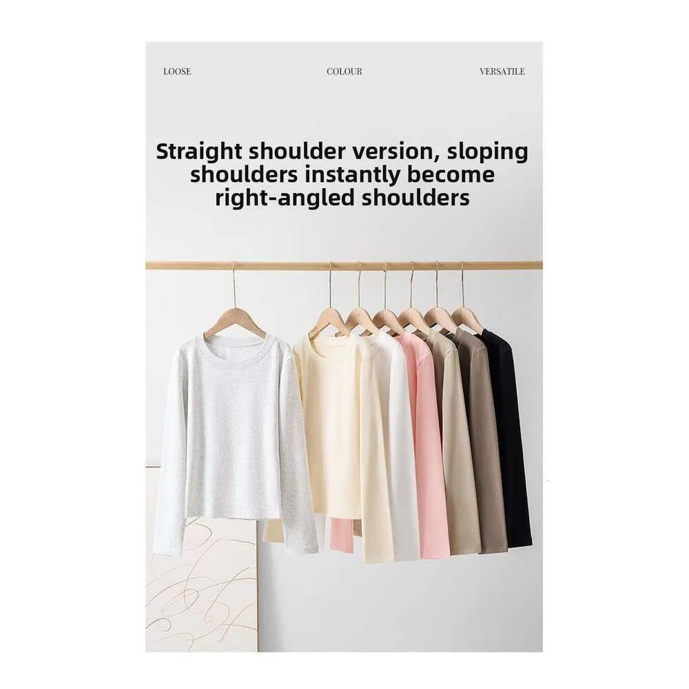 Round Neck Regular Fit Short Length Long Sleeve T-Shirt for Women with ...