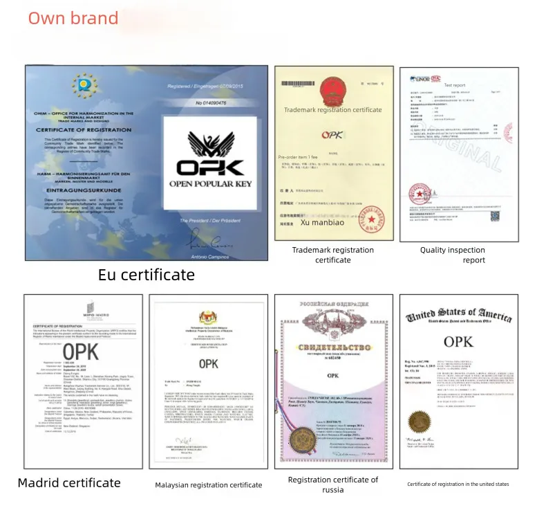 OPK men's quartz watch with black stainless steel band and complete ...