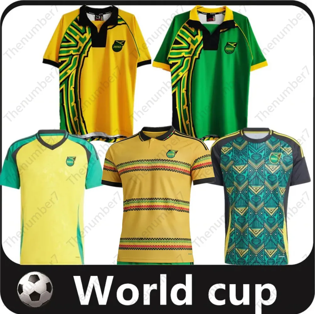 Jamaica Retro Football Jerseys 1998 Mens & Kids Soccer Kits With BAILEY ...