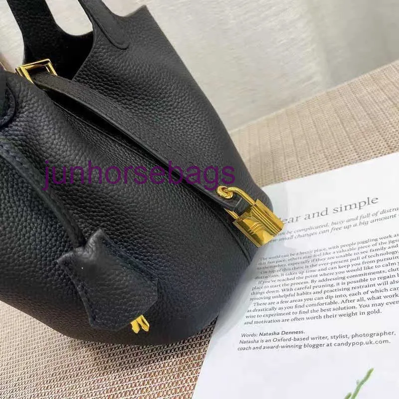 19A Designer Bucket Tote Handbag Genuine Leather Large Capacity Women ...