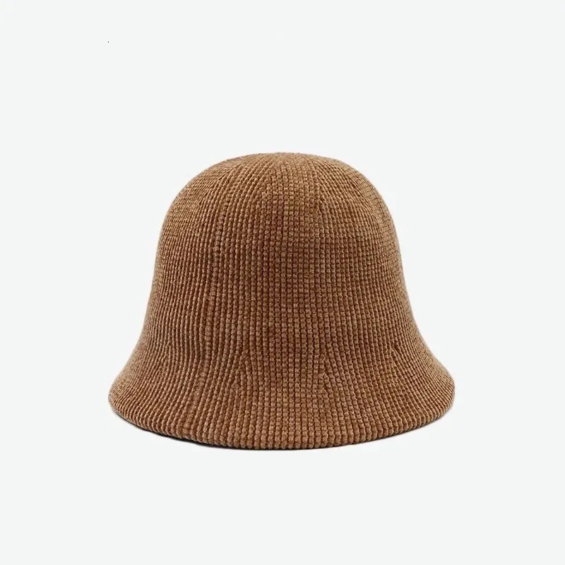Knitted Bucket Hat Big Head Circumference Silk Material Cowboy Style ...
