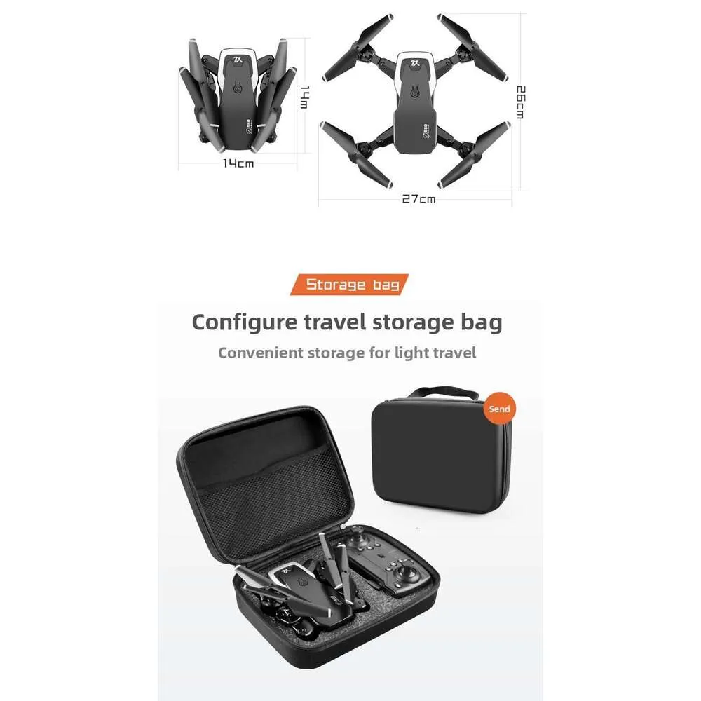 Stackable 4K Dual Camera Drone 6-Channel Mobile Phone Remote Control 10 ...