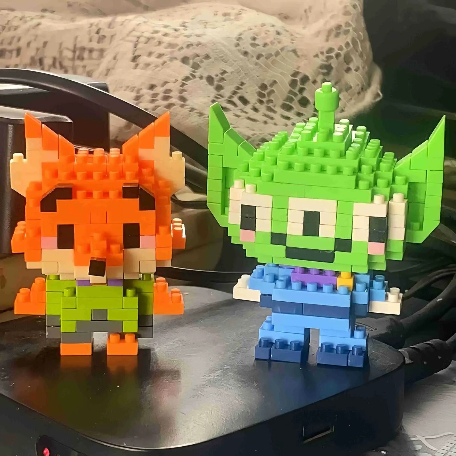 2Disney Anime Princess Building Blocks Stitch Mickey Mouse mini Action ...