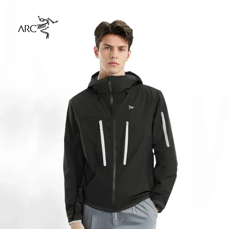 Men's Outdoor Jacket Waterproof Breathable Windproof Nylon with ...