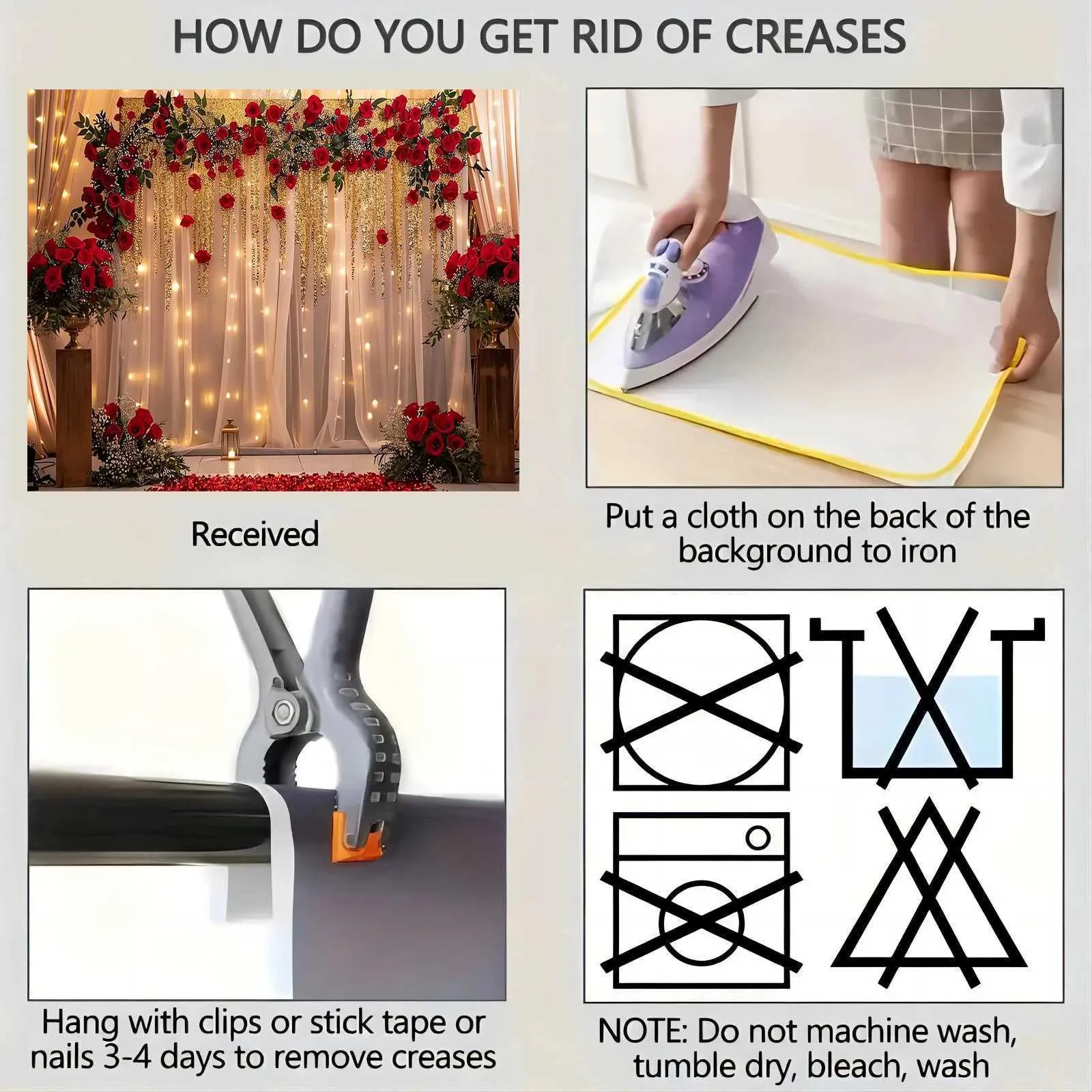 Red flowers and shiny ribbon polyester fabric for wedding occasions ...